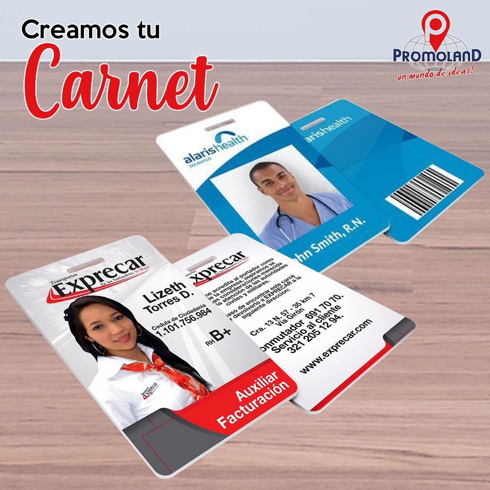 Carnet sublimados en pvc – Promoland Panamá